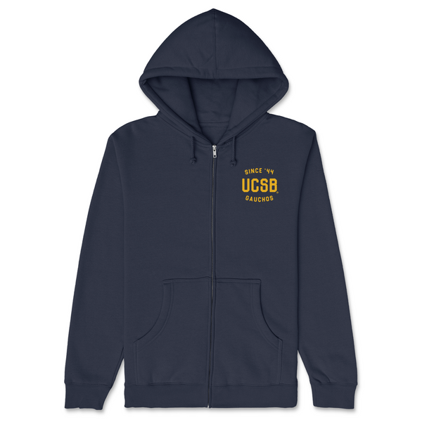 UCSB Blockletter Full Zip Hoodie [Discontinued] - Island View Outfitters