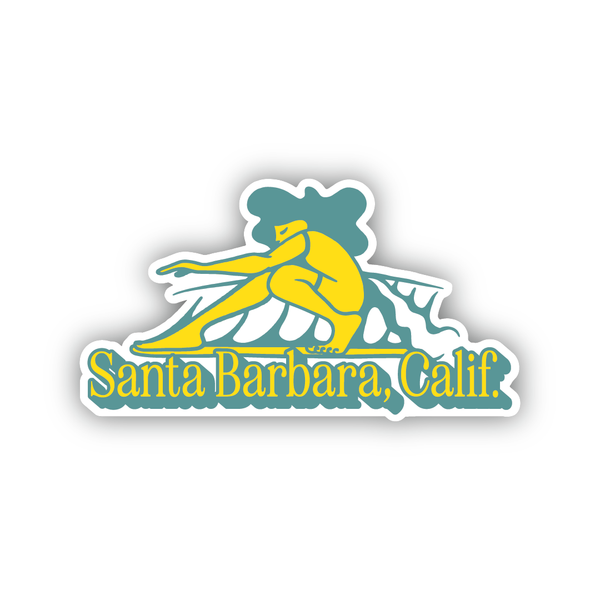 Santa Barbara Knee High Sticker - Island View Outfitters