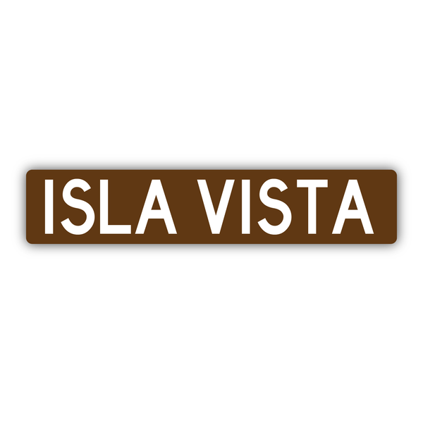 Isla Vista Street Sign Sticker - Island View Outfitters