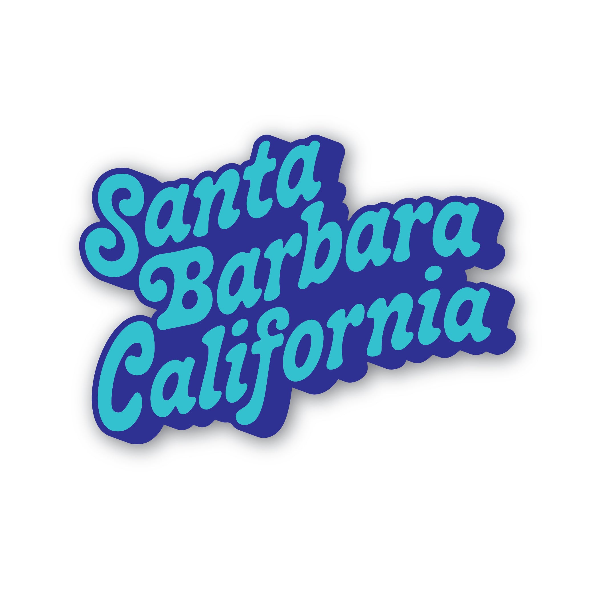 Santa Barbara Throwback Sticker [Discontinued] - Island View Outfitters