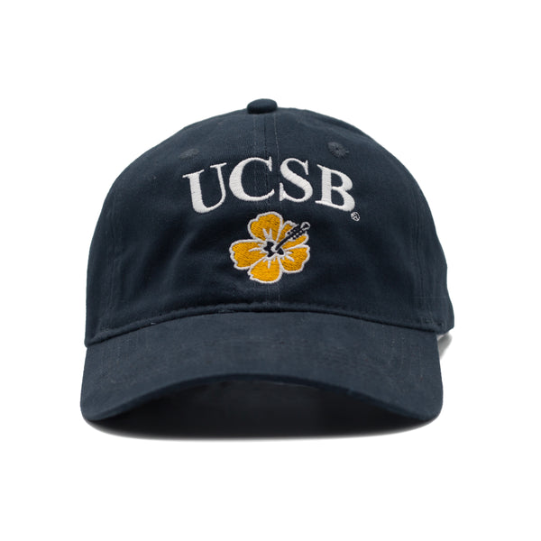 UCSB Hibiscus Navy Dad Cap - Island View Outfitters