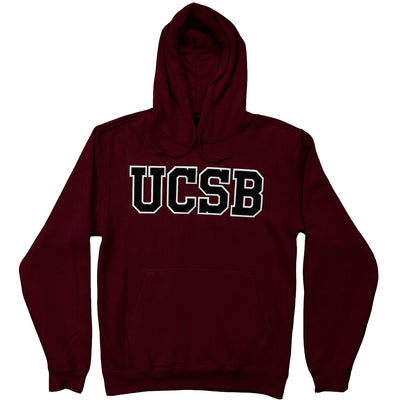 UCSB Applique Hoodie - Black Twill [Discontinued] - Island View Outfitters