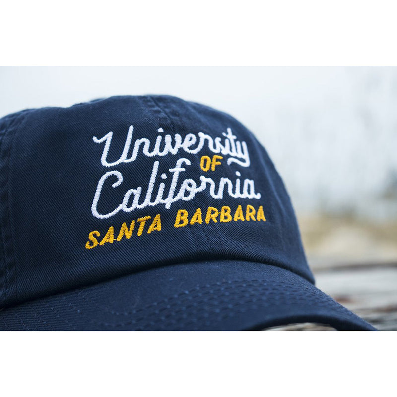 UCSB Dad Cap - Navy Script - Island View Outfitters