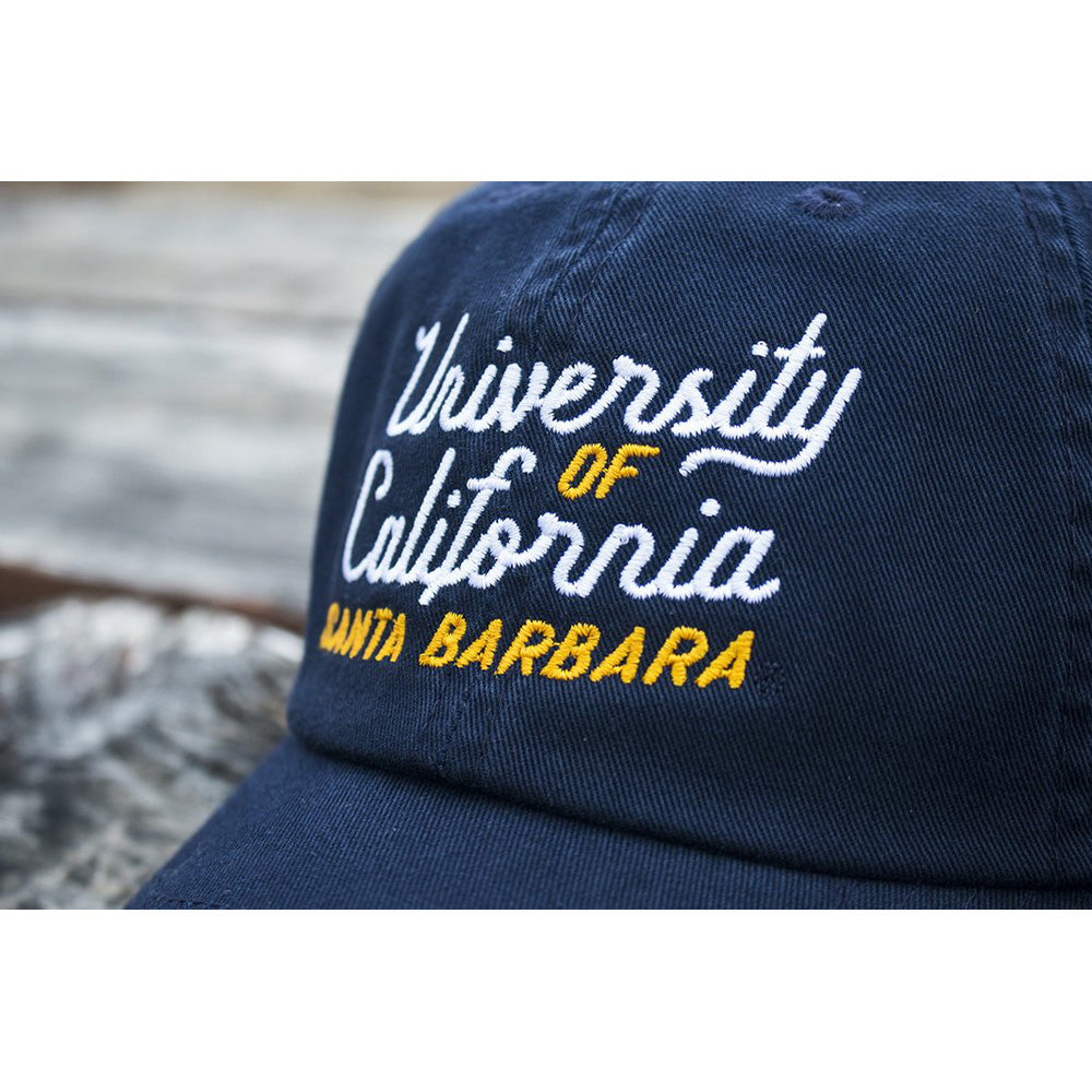 UCSB Dad Cap - Navy Script - Island View Outfitters