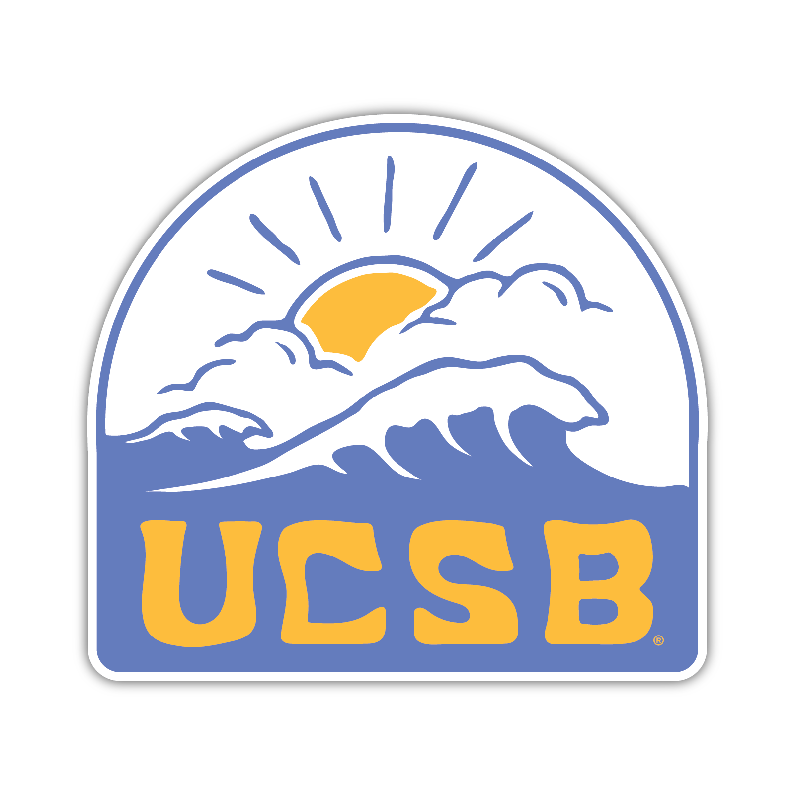 UCSB West Swell Sticker - Island View Outfitters